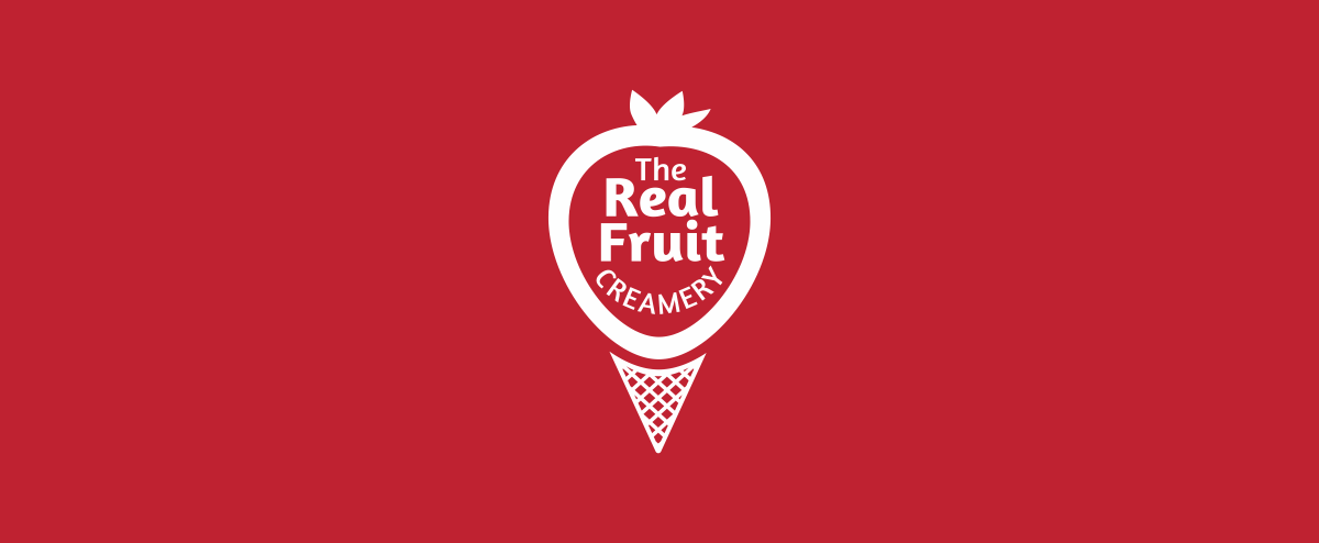 The Real Fruit Creamery Logo Design | 634 Creative